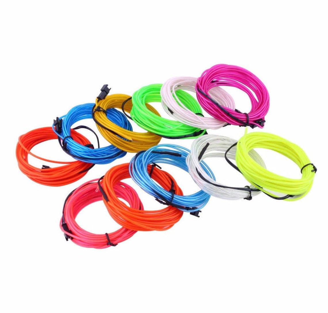 Neon EL Wire 9FT 3m Flexible EL Wire Neon Light - Etsy