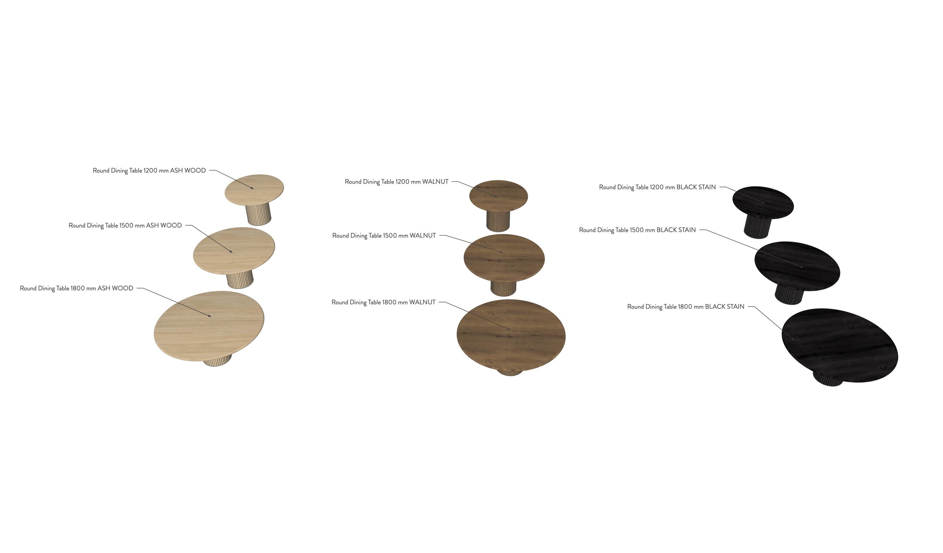 Sketchup Round Dining Table 3D Models: Modern Wood Furniture (.skp File ...