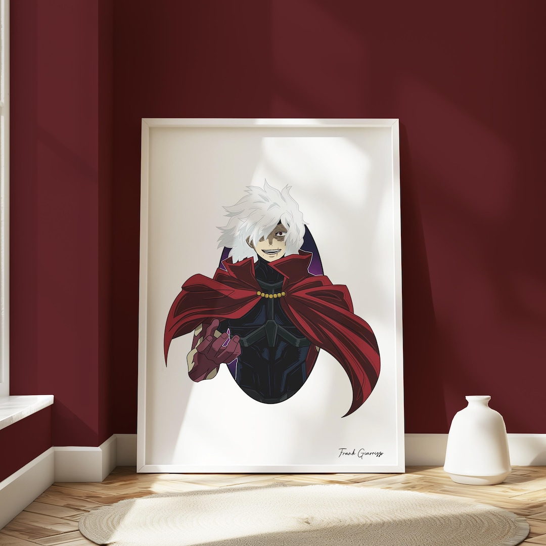 Tomura Shigaraki | MHA Villain Art Print | Dark Aesthetic Anime Wall ...