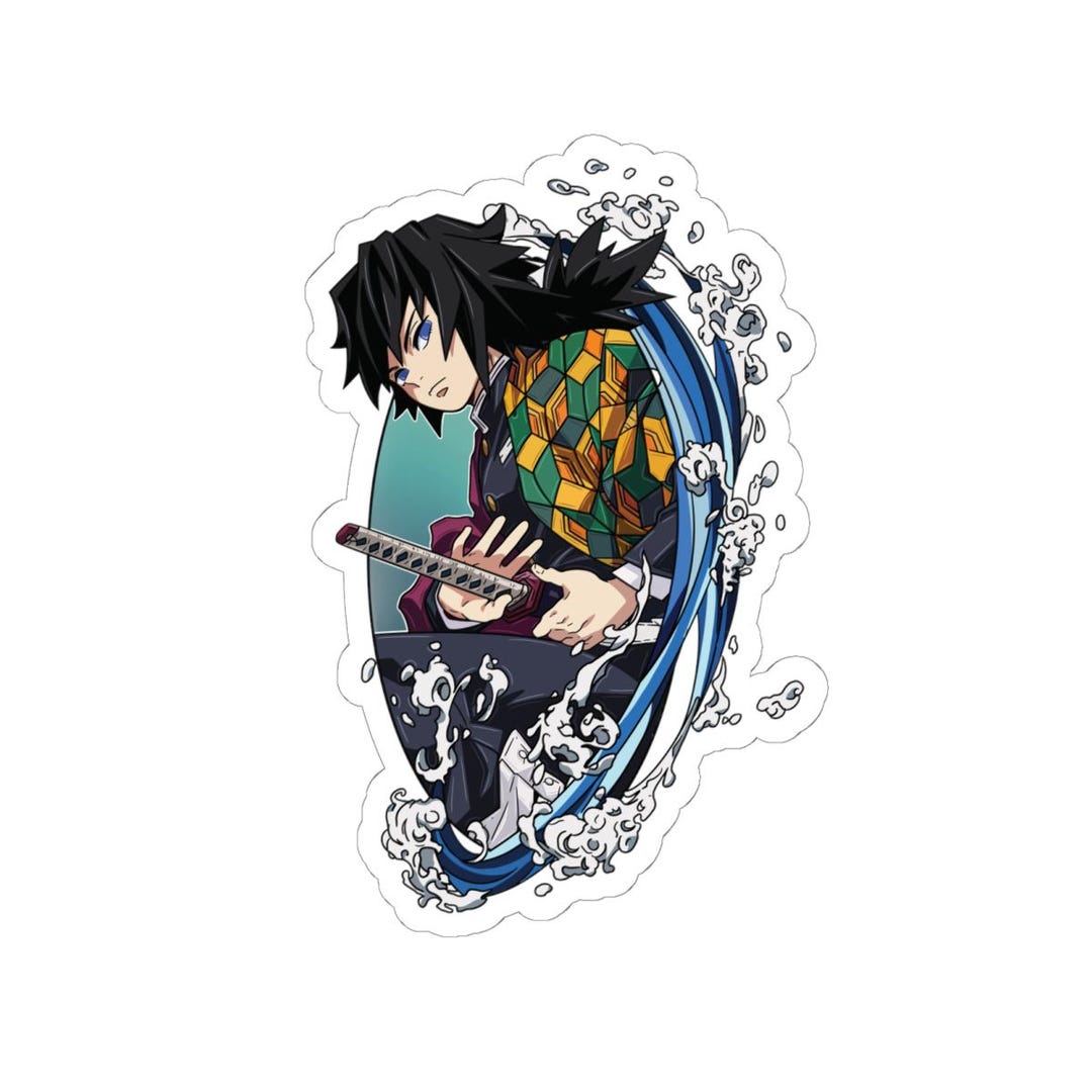 Giyu Tomioka Sticker | Custom Anime Vinyl Decal | Demon Slayer ...