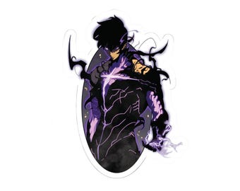 Solo Leveling Sung Jin Woo Sticker - Anime-inspired Art for Fans ...
