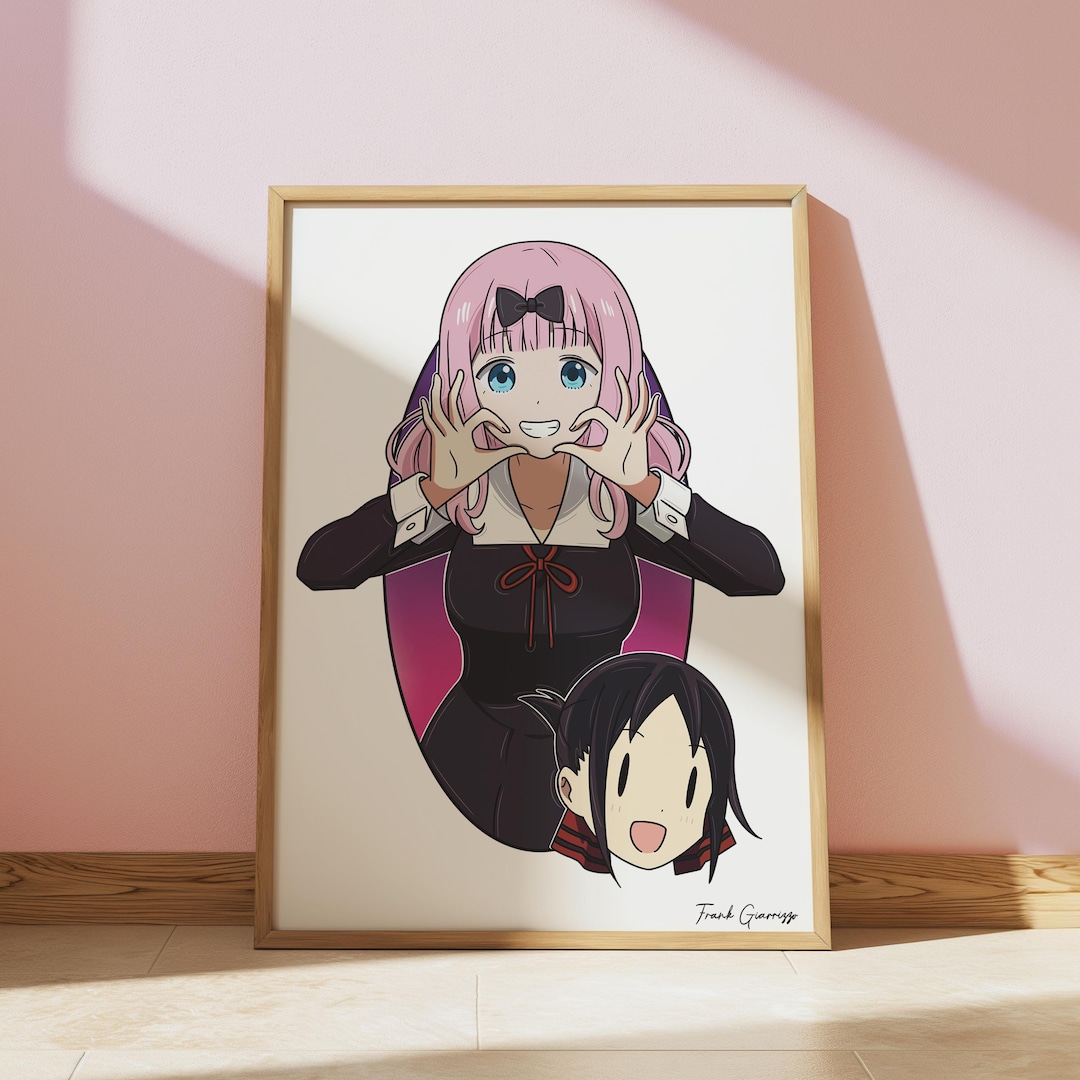 Custom Chicka & Kaguya Art Print - Love is War Fan Art | Digital ...