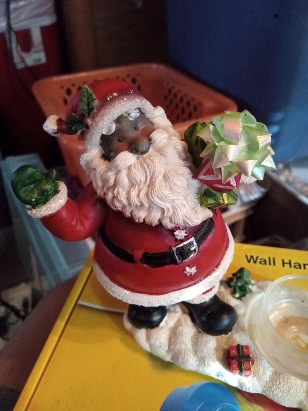 Hobby Lobby Christmas Santa Claus Statue Figurine 12x6" Hole in Base - Etsy