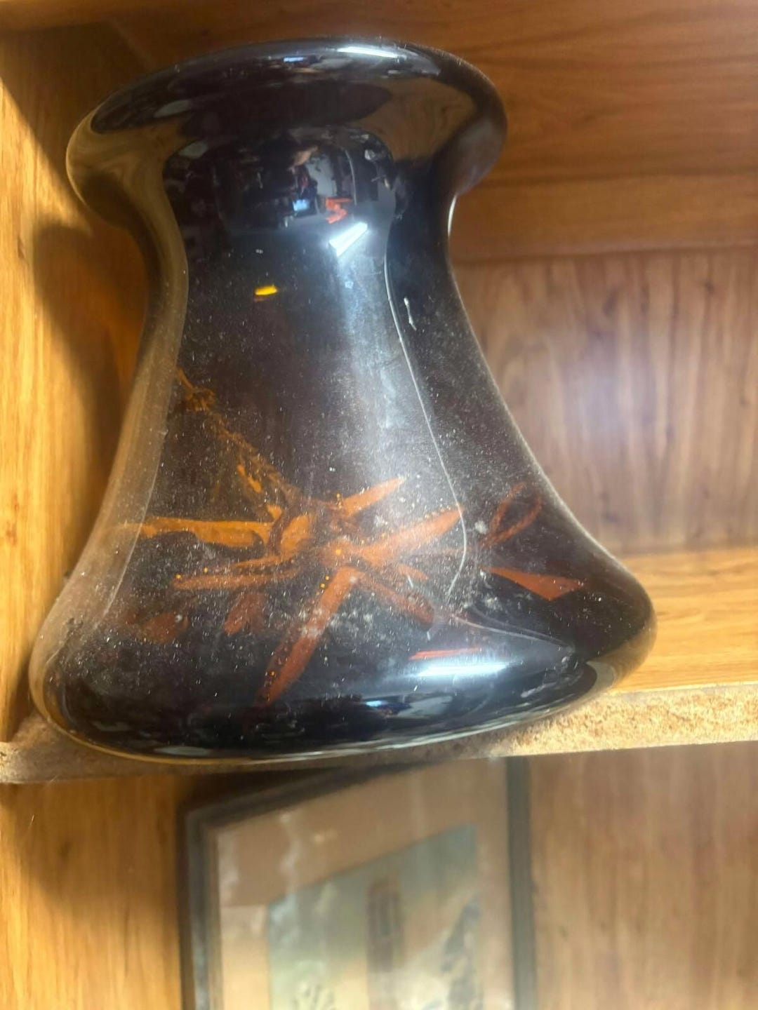 Really Heavy Amber Vase - Etsy
