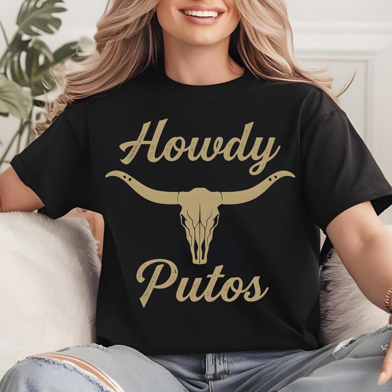 Howdy Putos PNG, Funny Western Shirt Design, Nashville Retro PNG ...