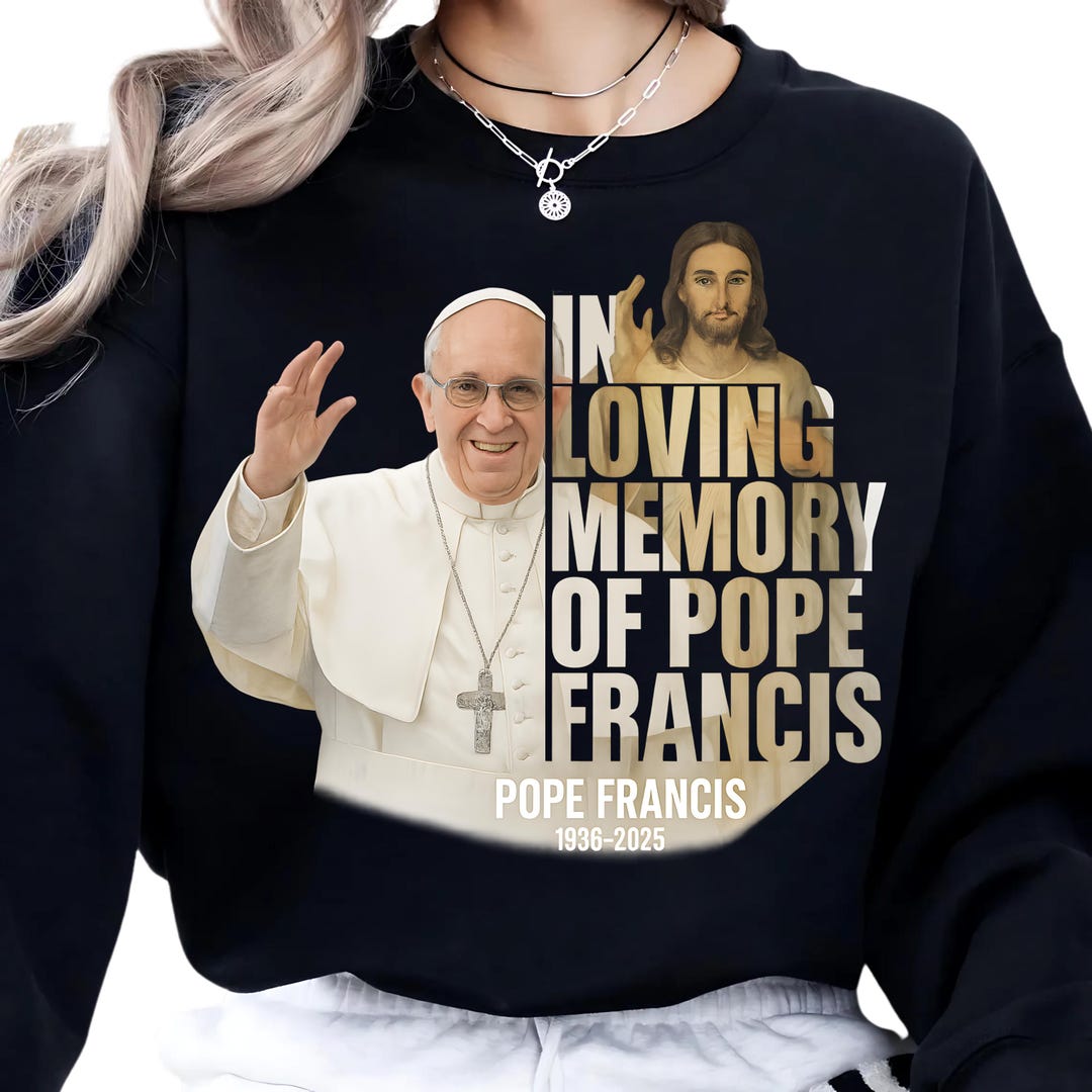 Pope Francis Memorial PNG | Catholic Digital Download | RIP Tribute Art ...