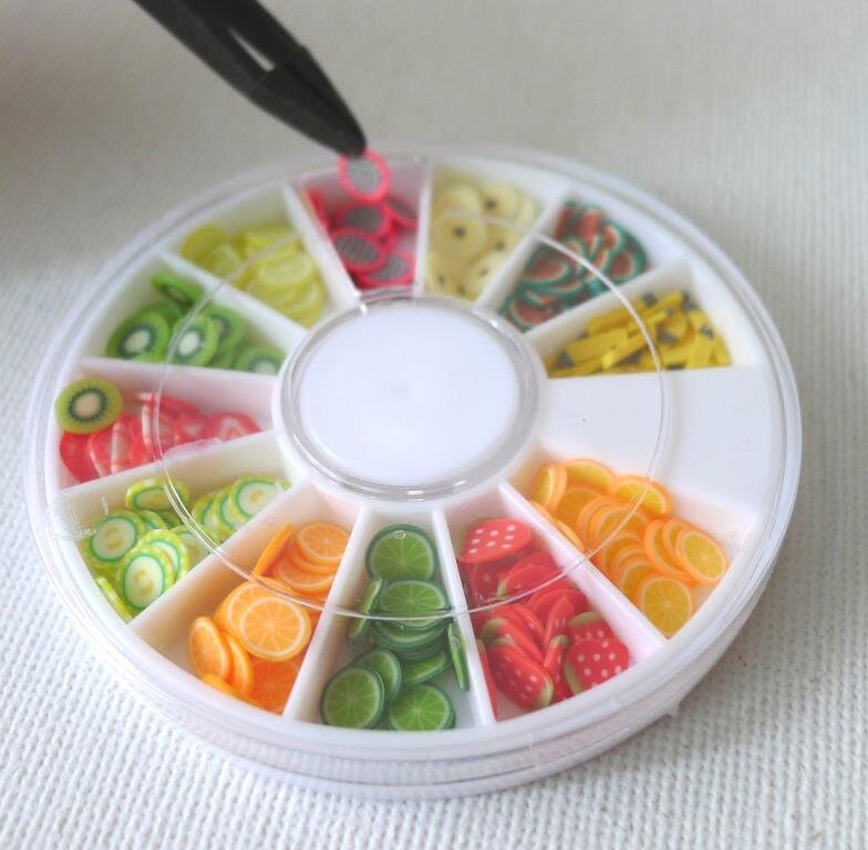 Juicy Fruits in Loop Assorted Fruit Slices 12 Polymer | Etsy