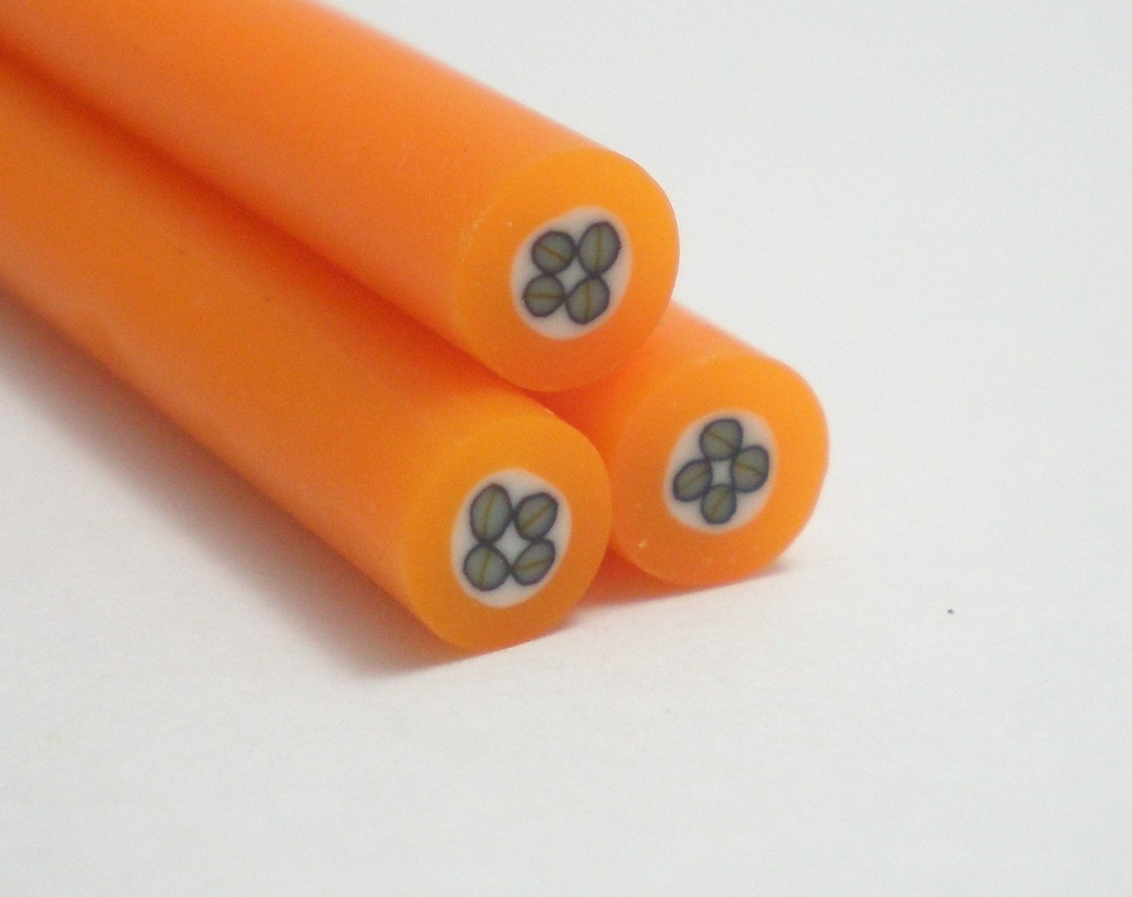 S084 Fruit Persimmon Polymer Clay Cane for Miniature Food - Etsy