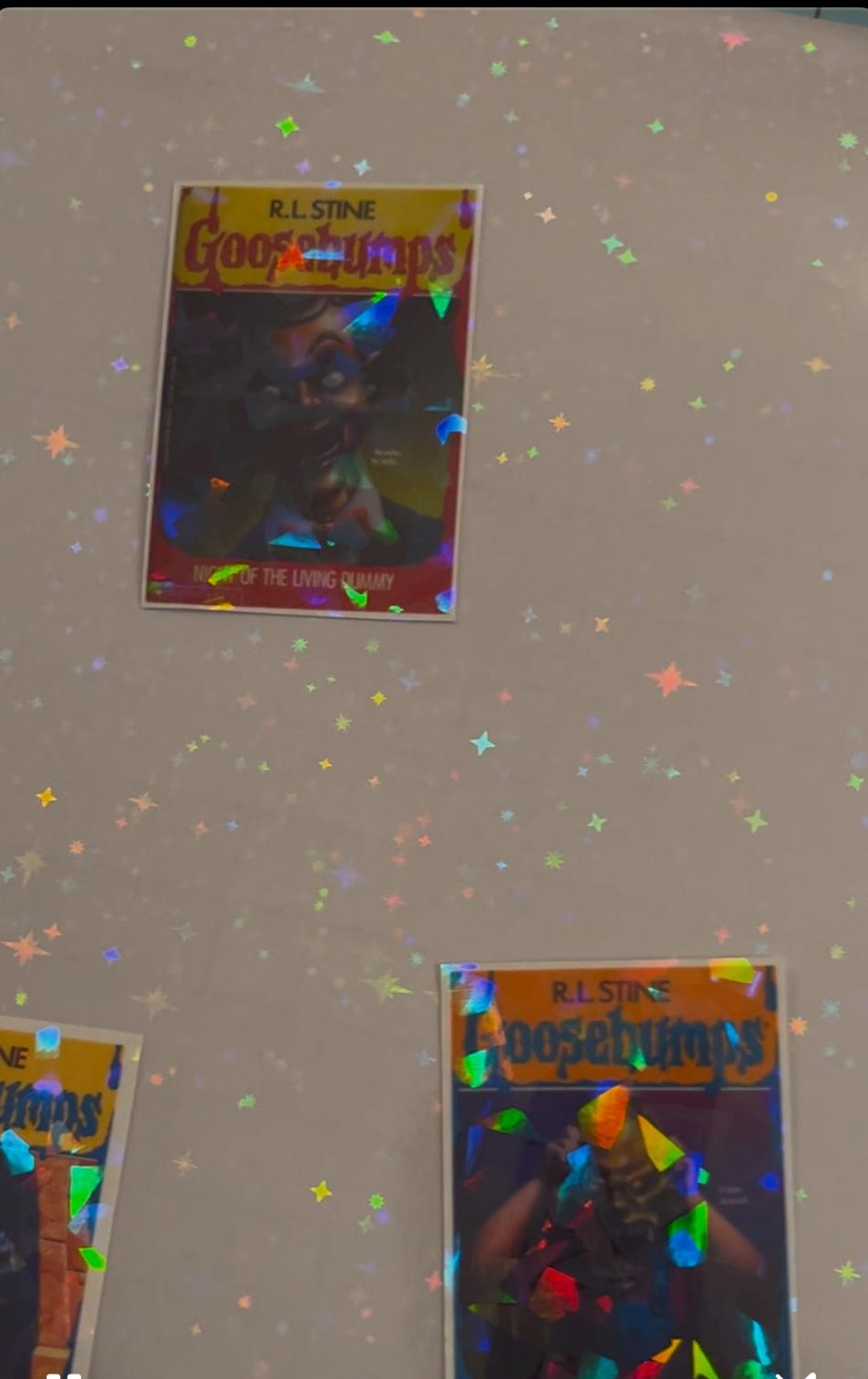 Goosebumps Holographic Book Cover Sticker - Etsy