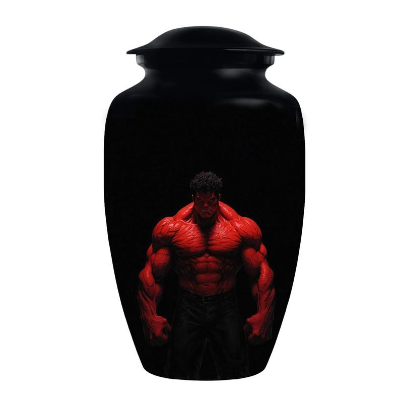 How to Care for Your Red Hulk Black Urn Display - Etsy