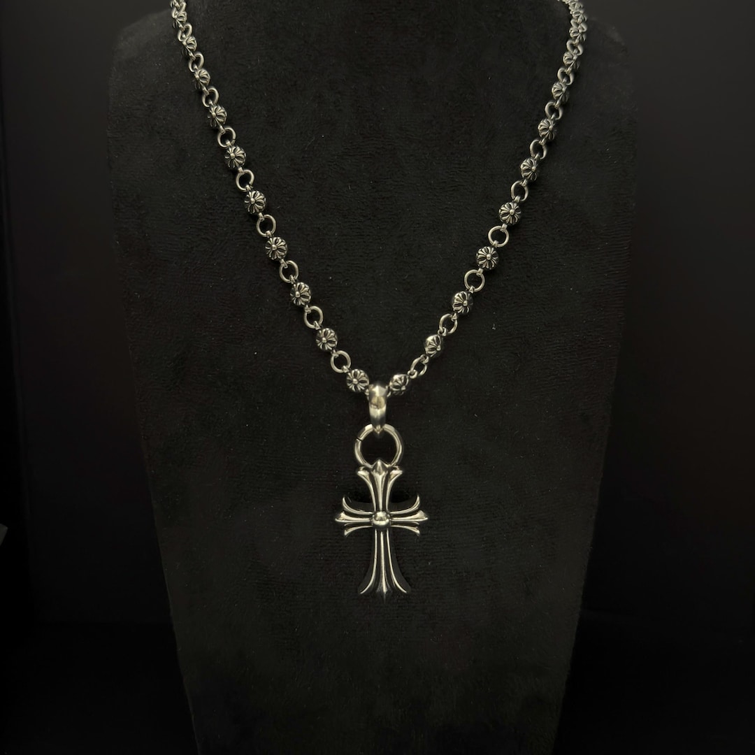 Gothic Style Y2k Punk Cross Necklace for Men and Women Minimalist ...