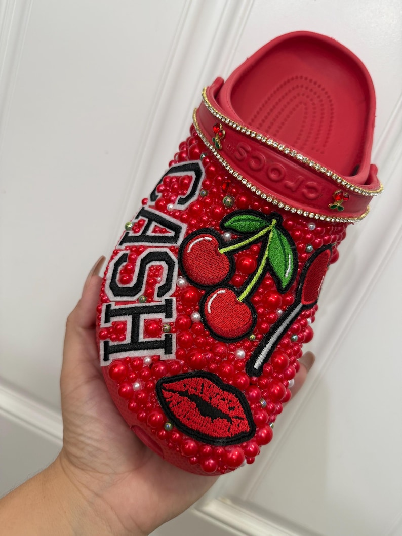 Custom Crocs Red Theme - Etsy