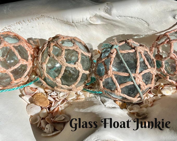 Japanese Glass Fishing Float, Authentic, Original Net - Etsy