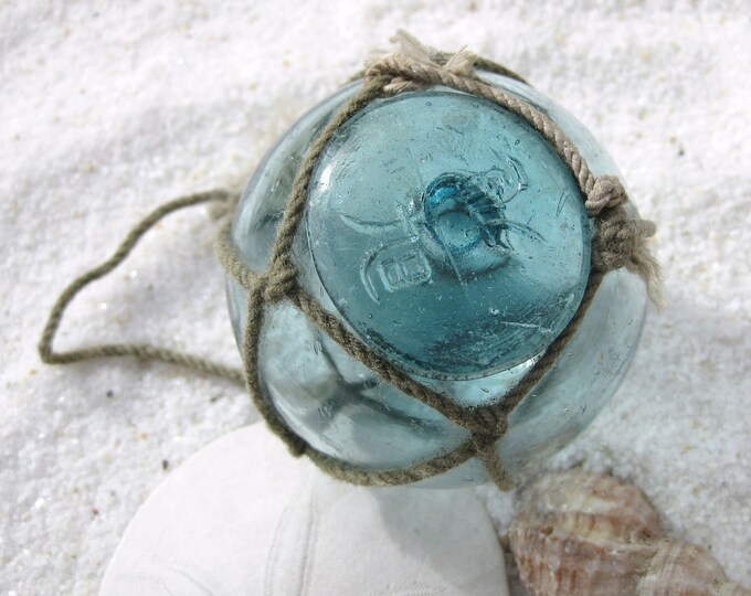 Japanese Glass Fishing Float Golfball Size Asahi Marks - Etsy