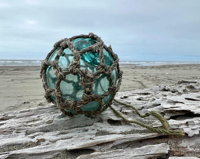 Japanese Glass Fishing Float, Authentic, Original Net - Etsy