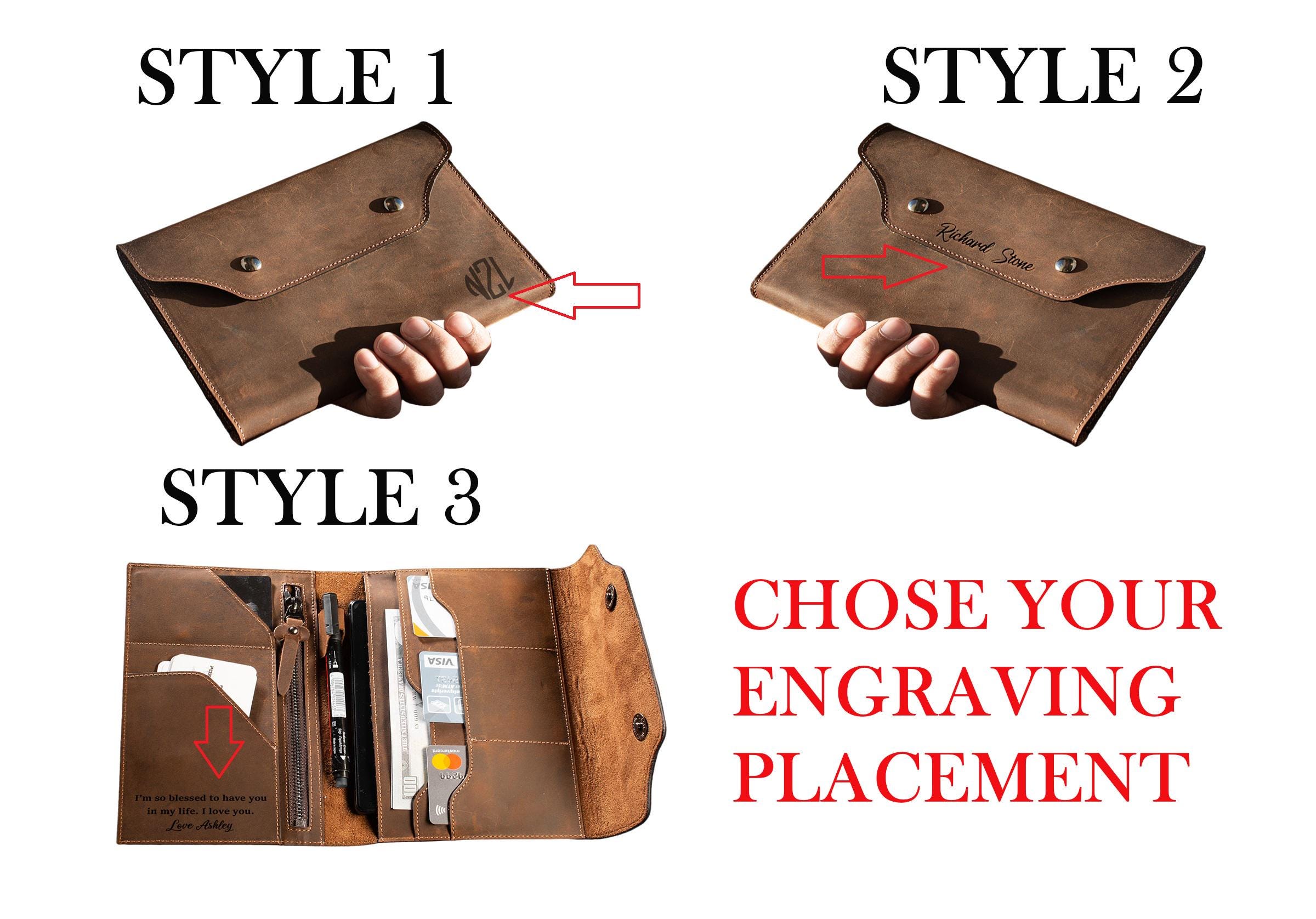 Leather Travel Wallet, Personalized Travel Wallet,travel Organizer ...