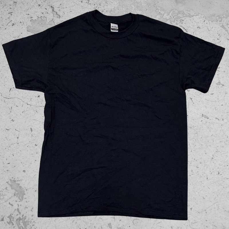 Plain Black Cotton Tshirt Etsy