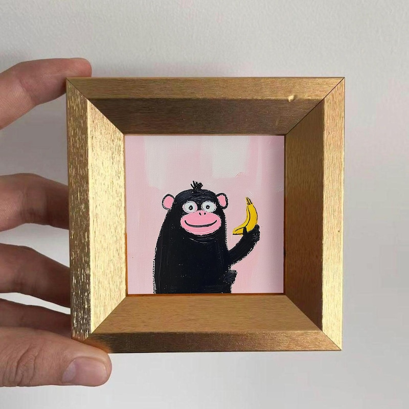 Monkey Painting - Etsy