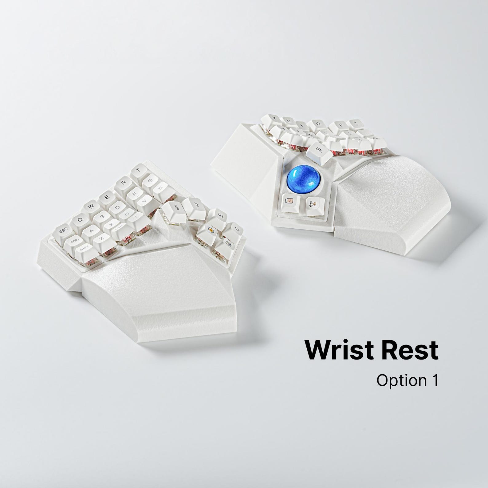 Wireless Dactyl Manuform With Trackball Ergonomic Split Keyboard - Pre ...