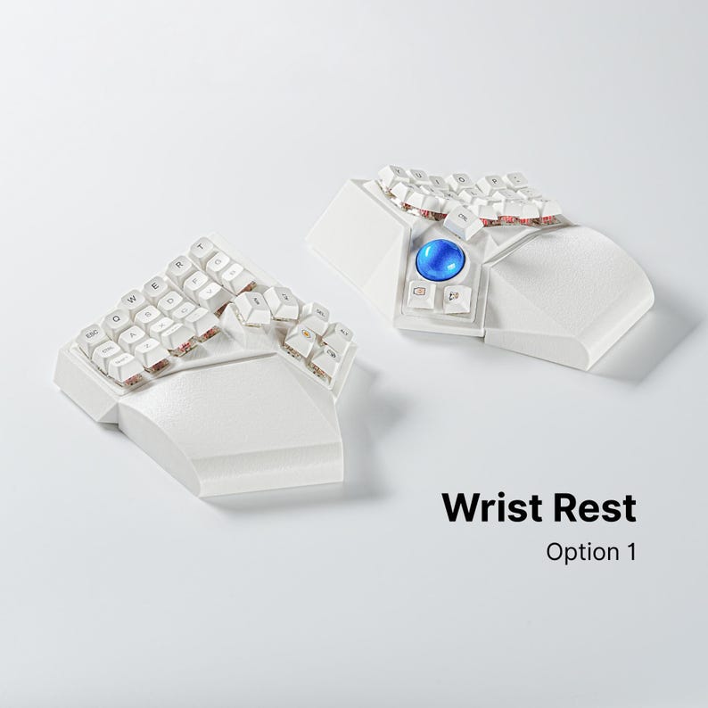 Wireless Dactyl Manuform With Trackball Ergonomic Split Keyboard - Pre ...