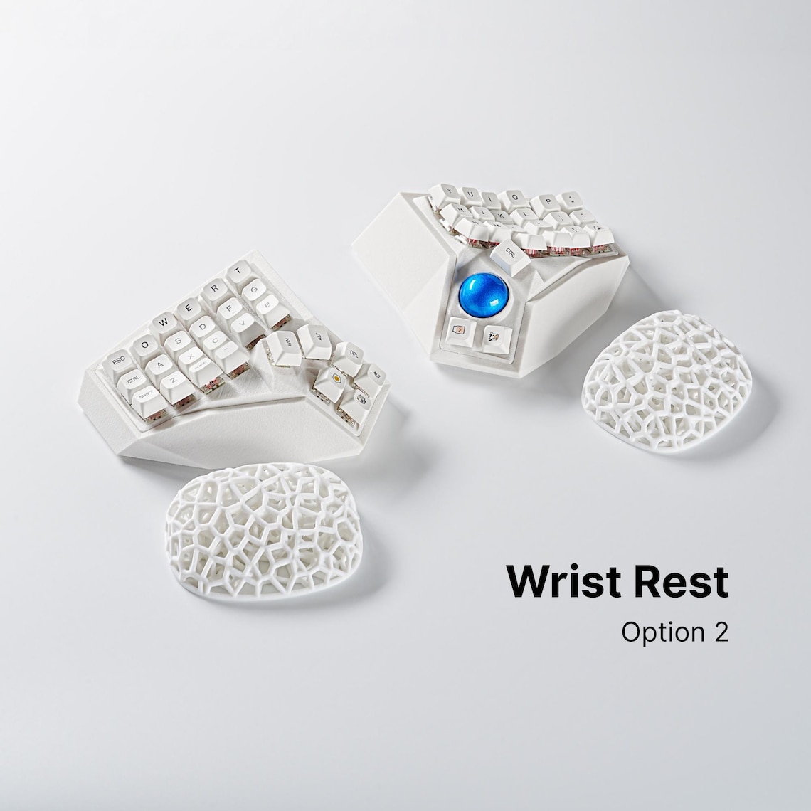 Wireless Dactyl Manuform With Trackball Ergonomic Split Keyboard - Pre ...