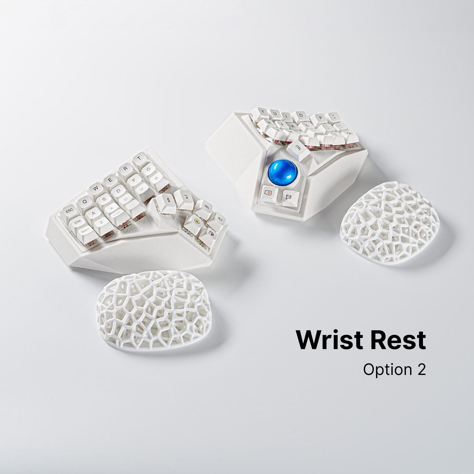 Wireless Dactyl Manuform With Trackball Ergonomic Split Keyboard - Pre ...