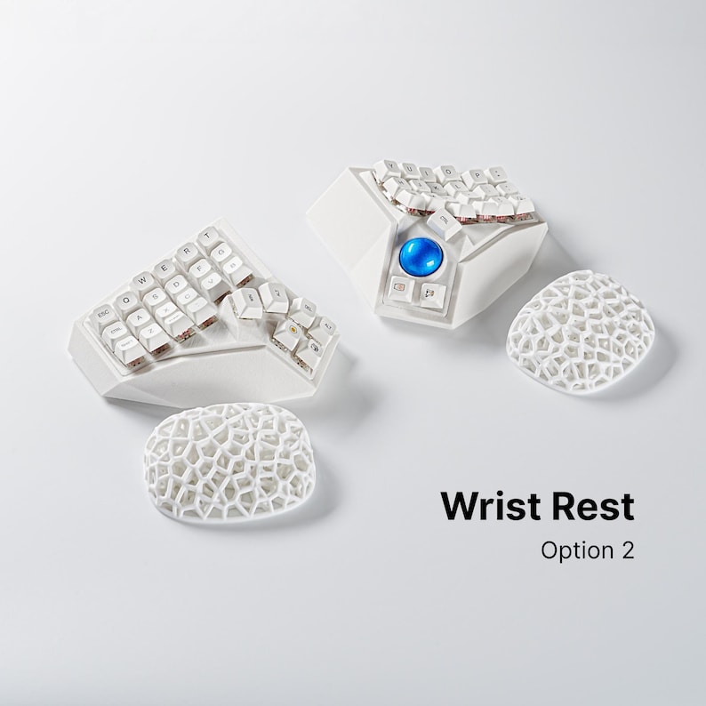 Wireless Dactyl Manuform With Trackball Ergonomic Split Keyboard - Pre ...