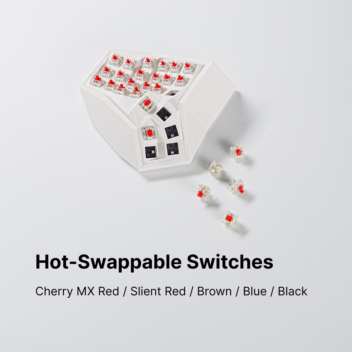 Wireless Dactyl Manuform With Trackball Ergonomic Split Keyboard - Pre ...