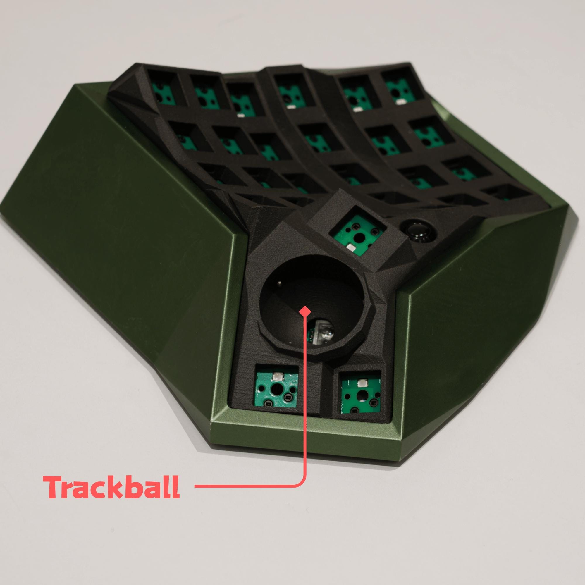 Wireless Dactyl Manuform With Trackball Ergonomic Split Keyboard - Pre ...