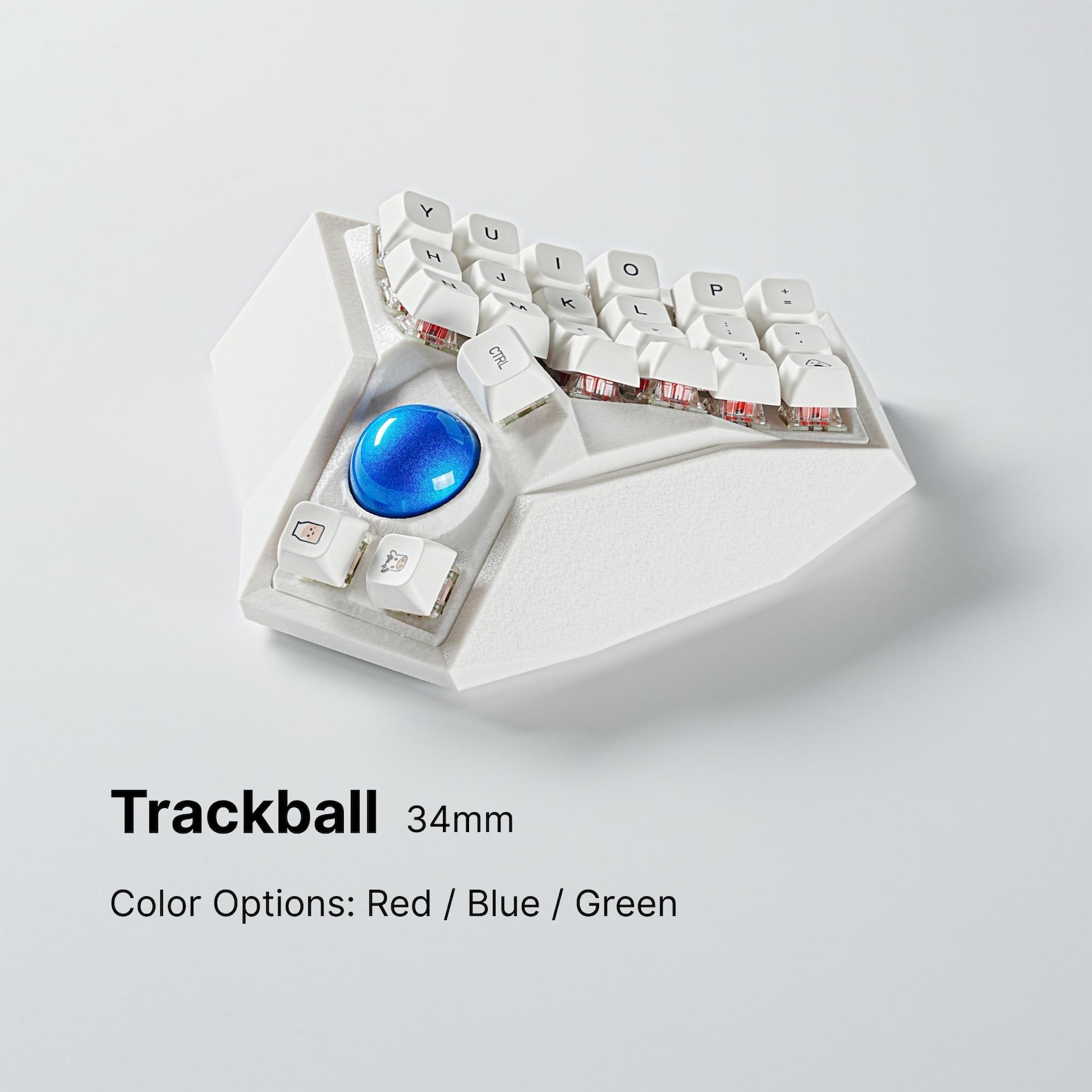 Wireless Dactyl Manuform With Trackball Ergonomic Split Keyboard - Pre ...