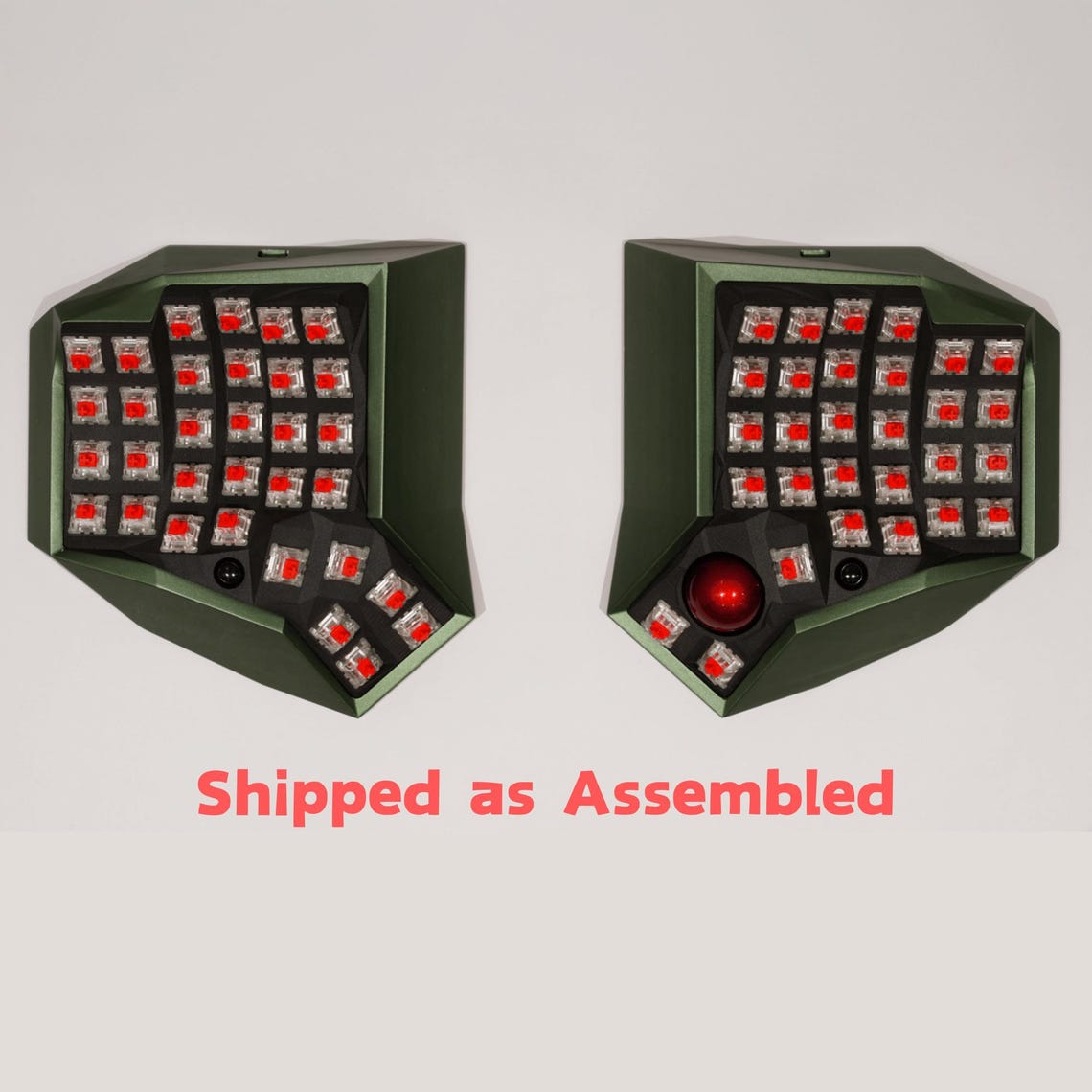 Wireless Dactyl Manuform With Trackball Ergonomic Split Keyboard - Pre ...