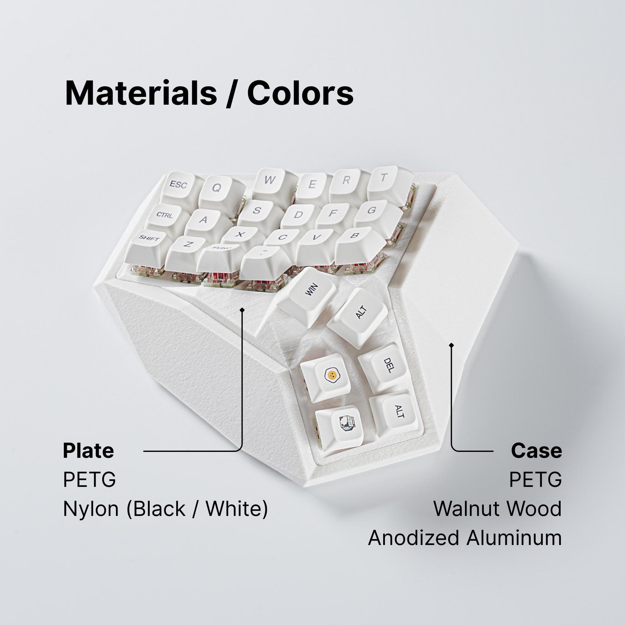 Wireless Dactyl Manuform With Trackball Ergonomic Split Keyboard - Pre ...