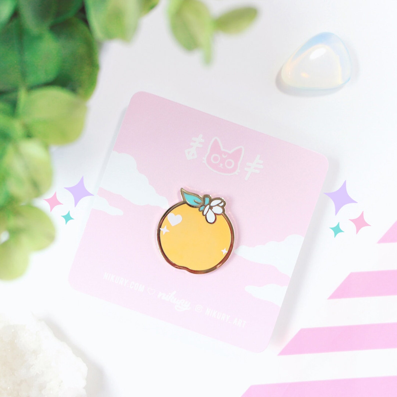 LIMITED EDITION Fruit Enamel Pins Peach / Cherry / Apple / - Etsy