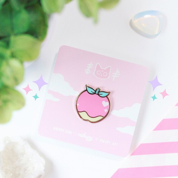 APPLE Enamel Pin Fruit Enamel Pin Cute / Kawaii / Pastel / - Etsy