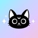Holographic Matt Raven Vinyl Sticker | Waterproof Book Stickers ...