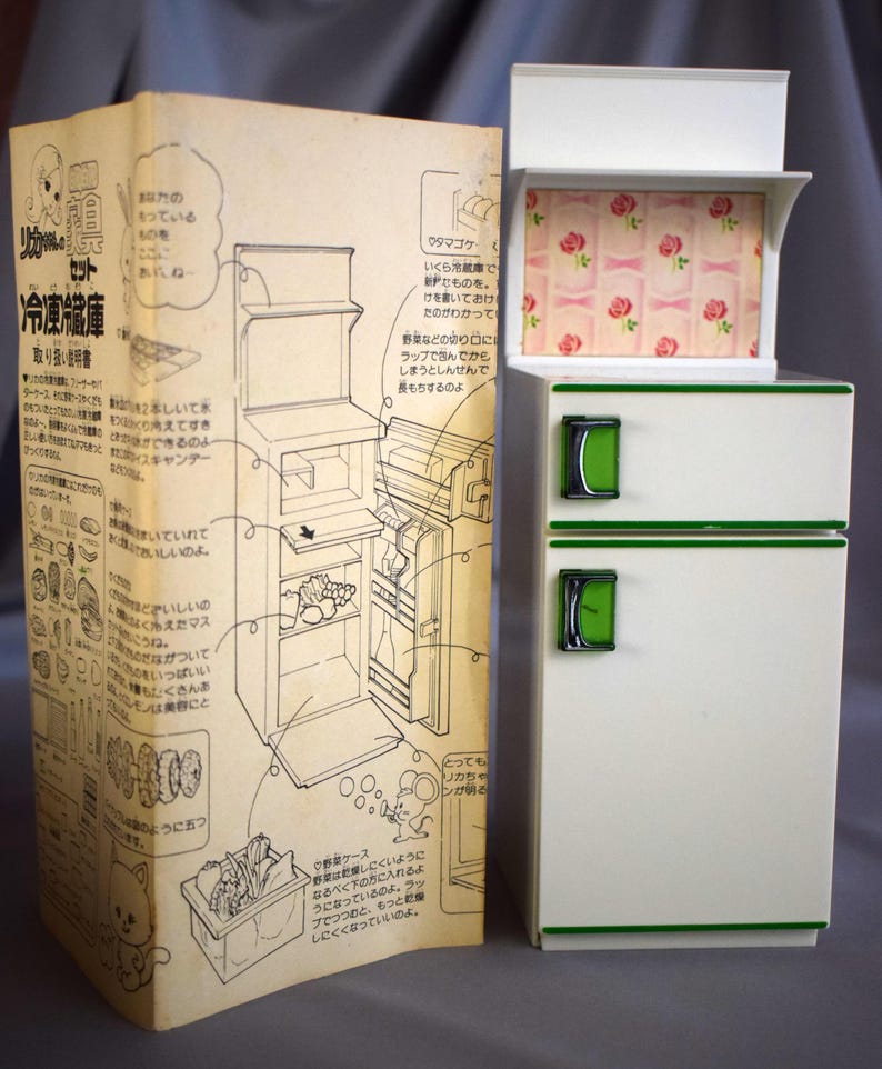 Vintage TAKARA Licca Chan Fridge 1970s - Etsy
