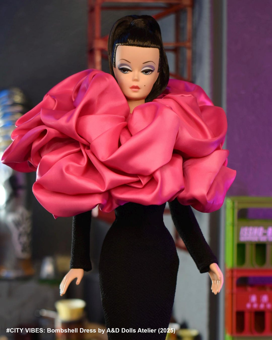 CITY VIBES Bombshell Dress Silkstone Barbie (2025) - Etsy