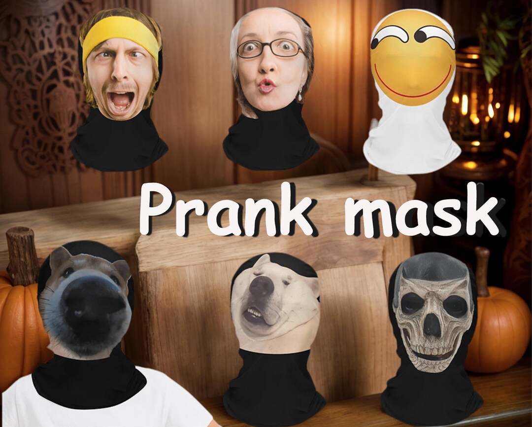Custom Mask,prank Mask,funny Gag Mask,goofy Novelty Mask,personalized ...