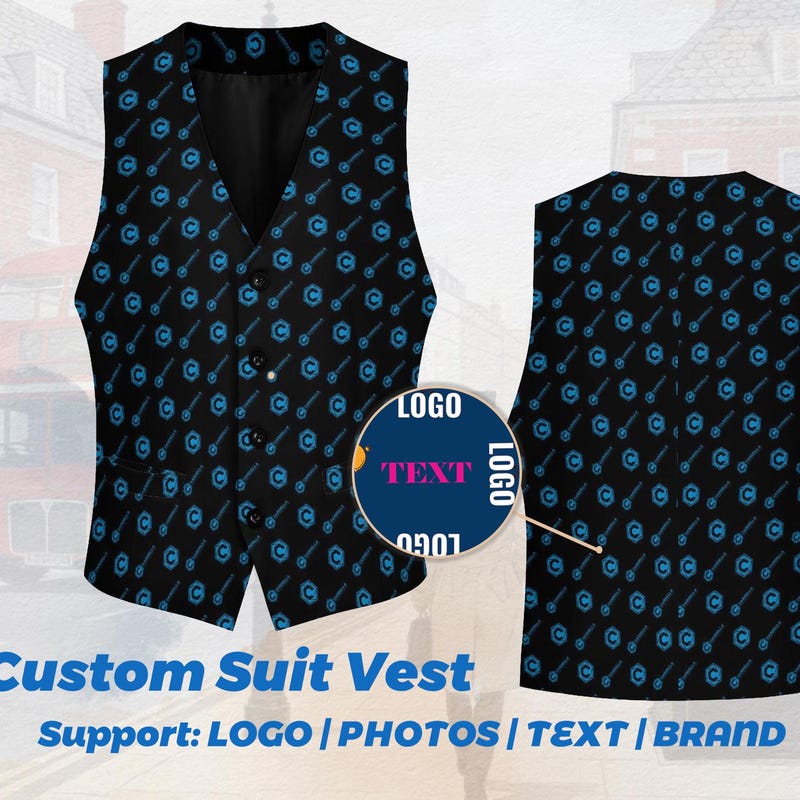 Custom Logo Vest - Etsy UK