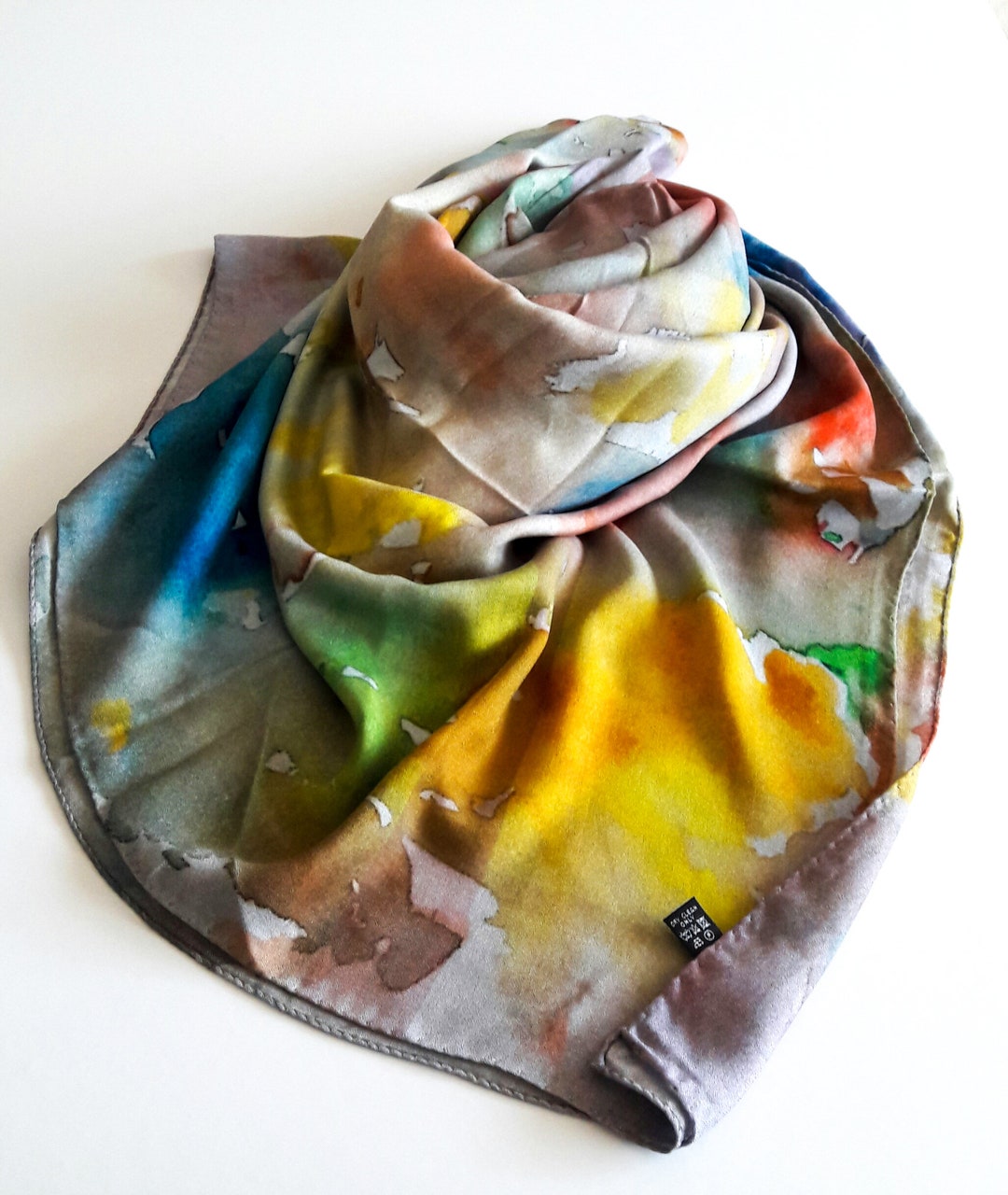 Large Modal Designer Scarf , Soft Square Wrap , Made in Italy 56-56 ...