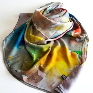Large Modal Designer Scarf , Soft Square Wrap , Made in Italy 56-56 ...