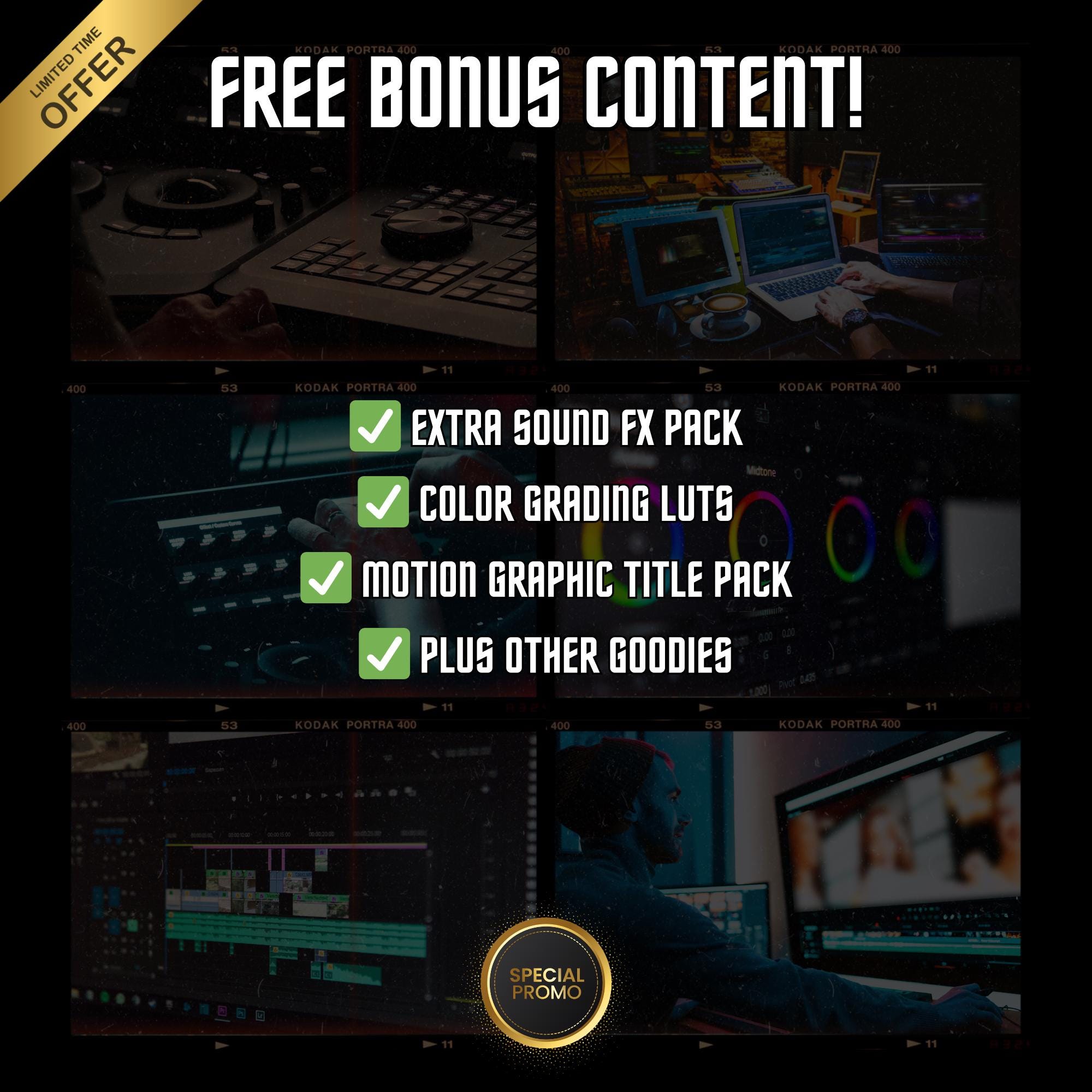 Video Editing Mega Pack | Overlays, SFX, Music, Templates, Luts ...