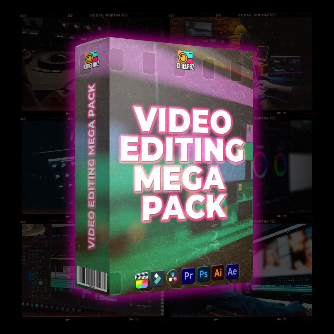 Video Editing Mega Pack | Overlays, SFX, Music, Templates, Luts ...