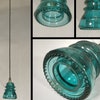 Single Light Vintage Glasstelegraph Insulator Flush Mount Ceiling Light ...