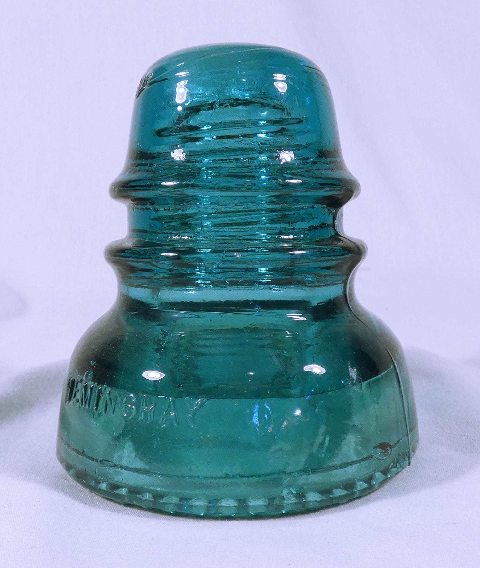 Single Light Vintage Glasstelegraph Insulator Flush Mount Ceiling Light ...