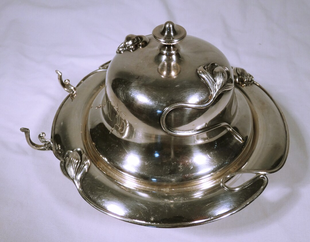 Antique Covered Silver Plated Butter Dish Victor Silver Company - Etsy