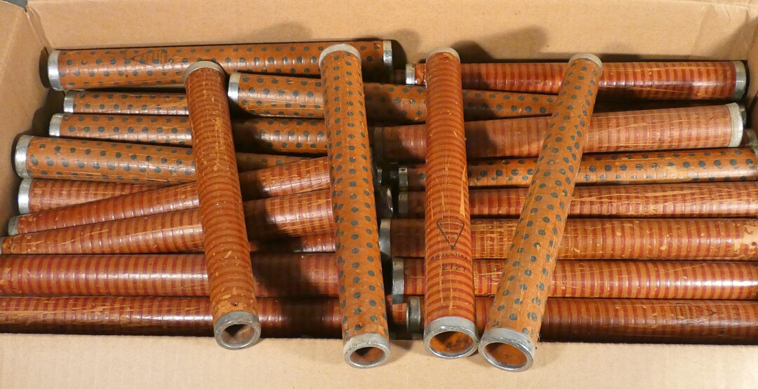 Vintage Mill Paper Bobbins for Display or Craft Projects Lot of One ...