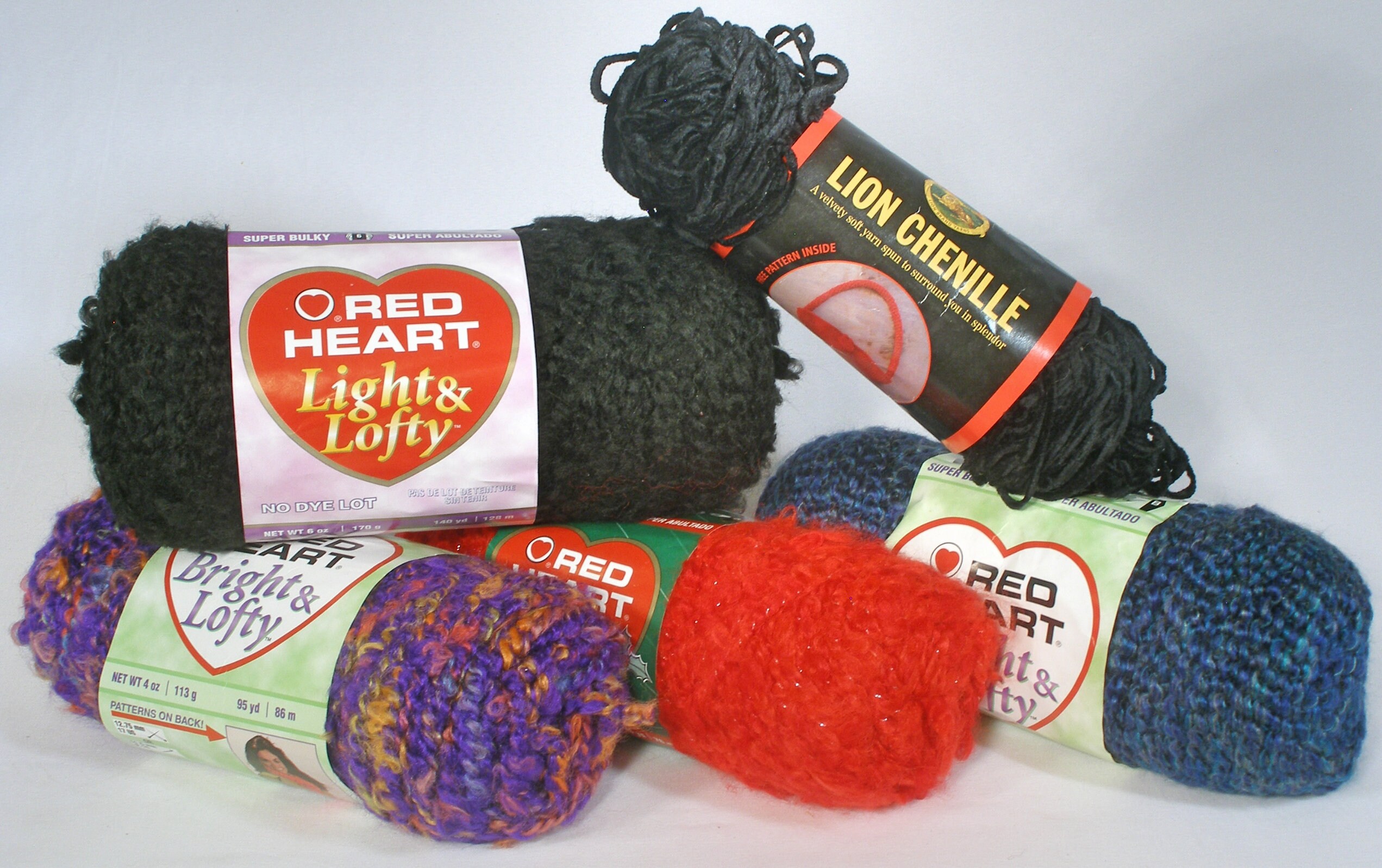 Red Heart Yarn Super Bulky Lion Chenille choose your own | Etsy