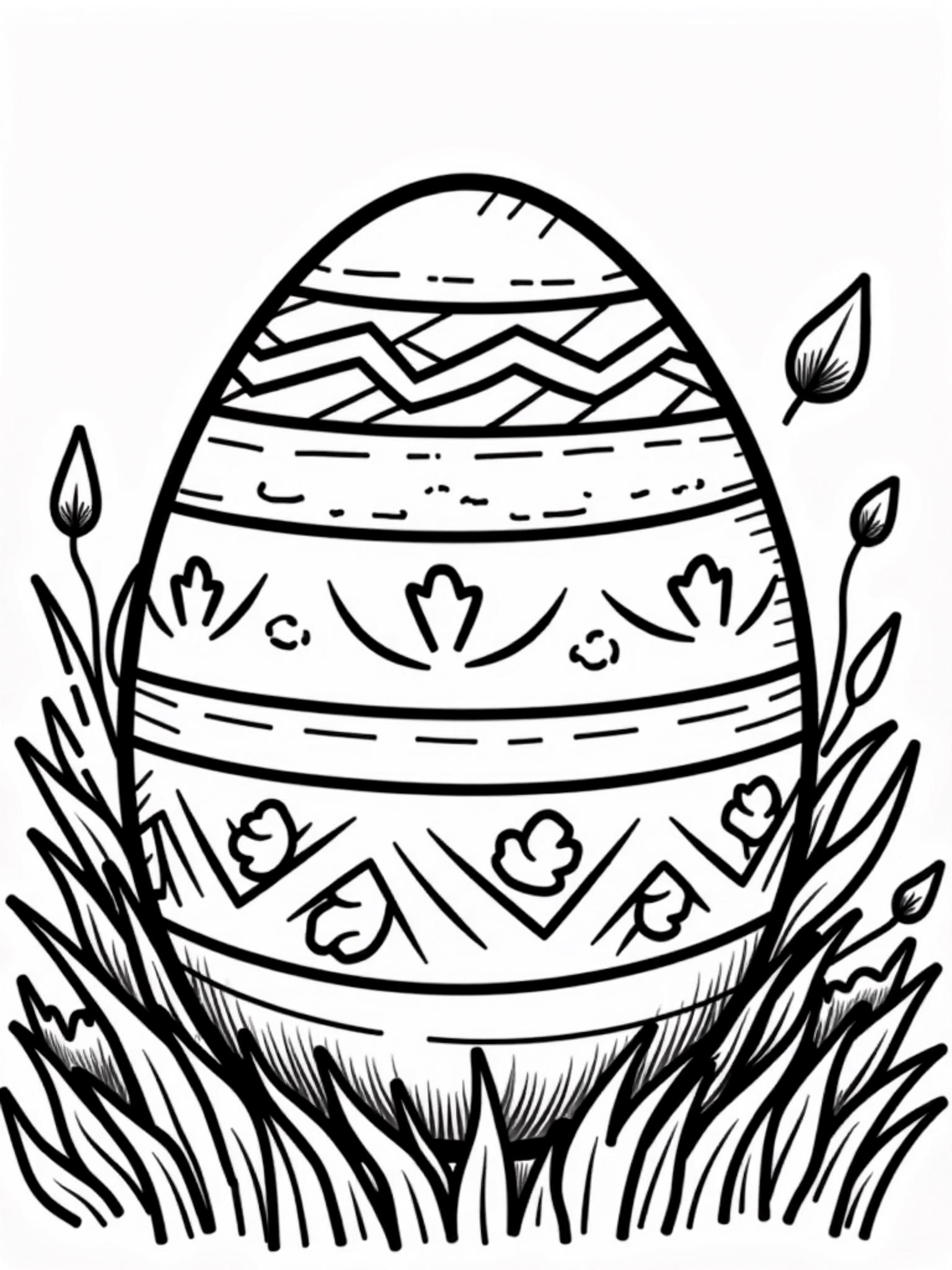 31 Cute Easter Eggs Coloring Pages for Kids | Printable PDF | Fun ...