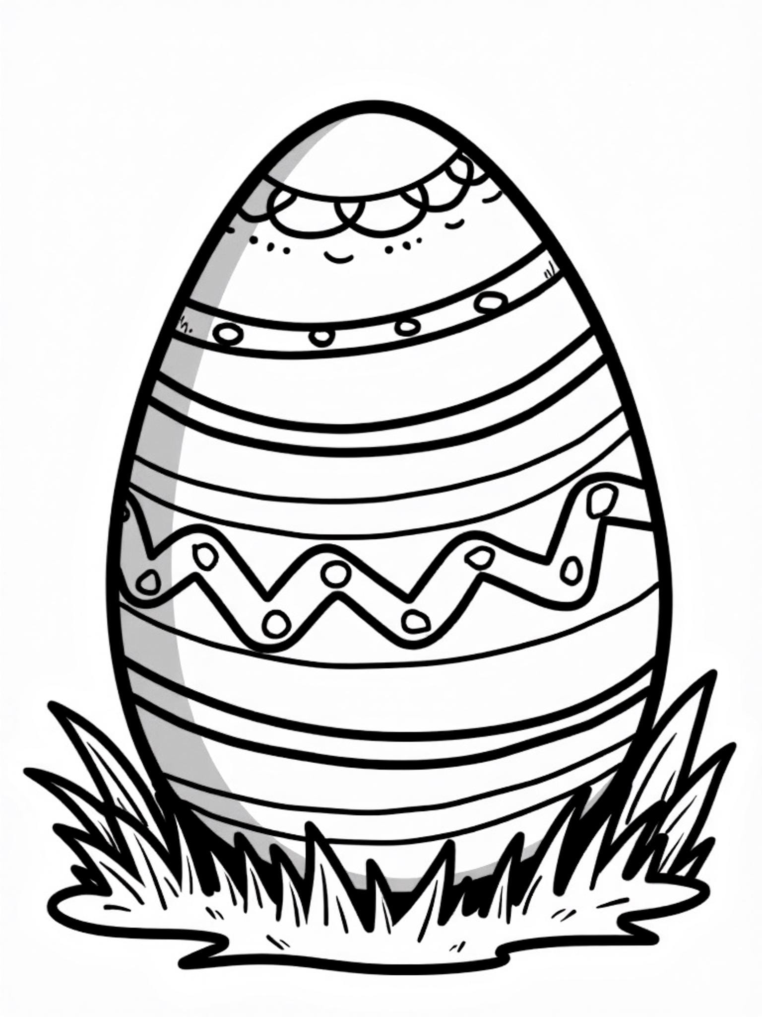 31 Cute Easter Eggs Coloring Pages for Kids | Printable PDF | Fun ...